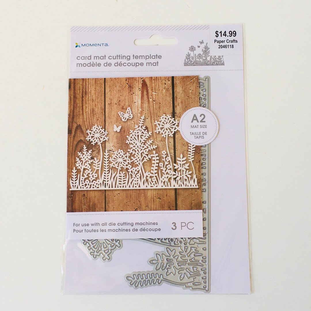 Momenta Card Mat Cutting Template - Flowers & Butterfly Shape A2 Mat ...