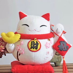 Lucky Cat DIY Kit / Made It Your Lucky Cat Kit / Plush Toy DIY Kit ...