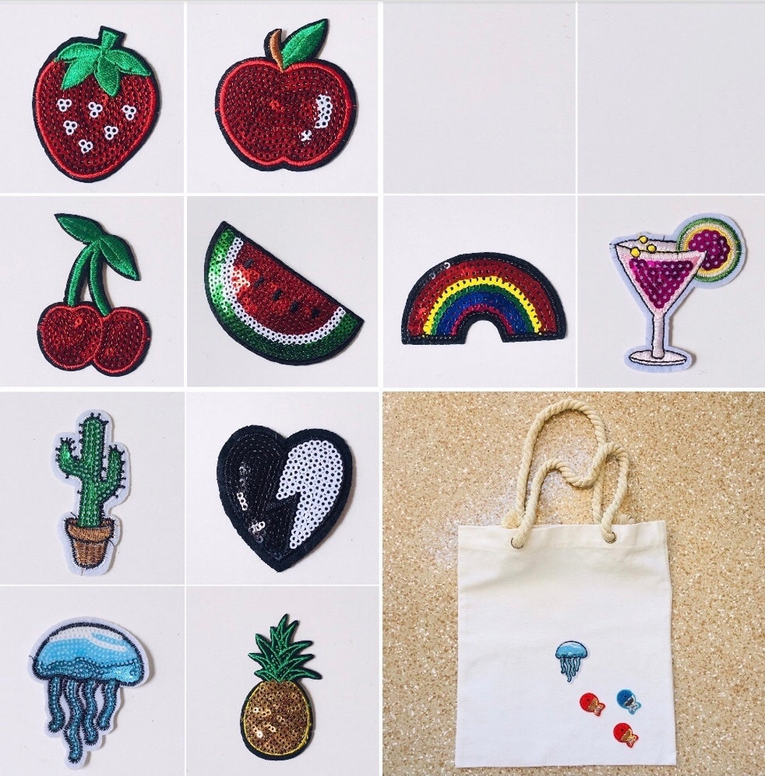 Sequins Patch 10 Styles ( U Pick ) Sequin / Stitch Iron on & Sew on ...