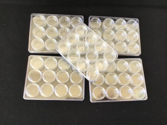 Lot of 5 Plastic Storage Organizer Container 12 Compartments - Etsy