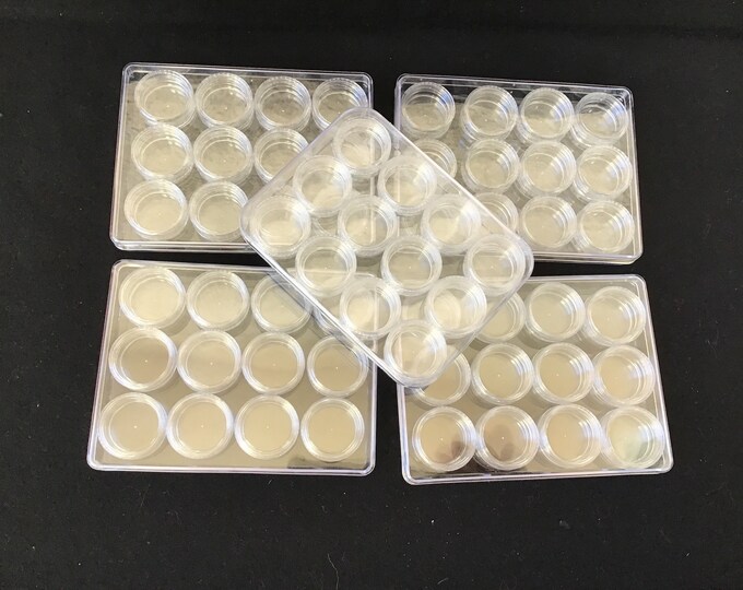 The Beadsmith Personality Case, Clear Plastic Bead Storage Case With 28 ...