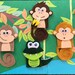 Five Little Monkeys Finger Puppet Set / Five Cheeky Monkeys - Etsy