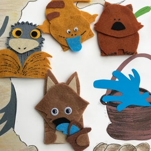 Wombat Stew Finger Puppet Set - Etsy