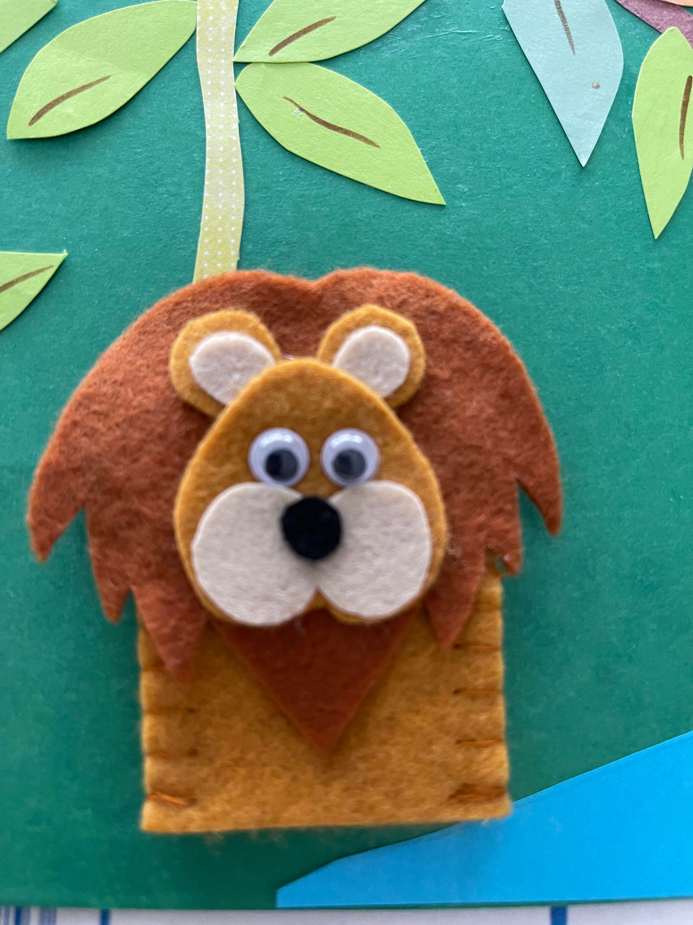 Jungle Animals Finger Puppet Set | Etsy