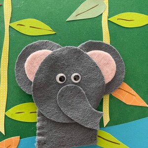 Jungle Animals Finger Puppet Set - Etsy