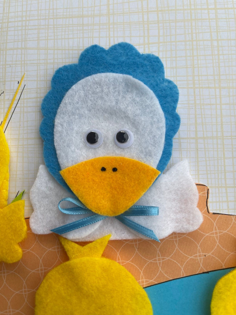 Five Little Ducks Finger Puppet Set - Etsy