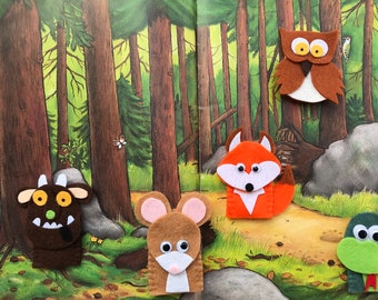 Gruffalo Felt Finger Puppet Set - Etsy
