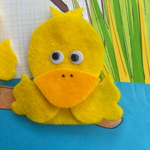 Five Little Ducks Finger Puppet Set - Etsy