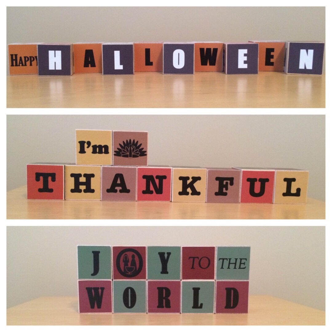 Digital Download for Holiday Block Set: 10 Blocks, 6-holiday Display - Etsy