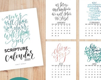 Bible Verse Calendar 2023 - Etsy