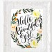 Baby Girl Gift Hello Beautiful Girl Printable Art / Baby Gift - Etsy