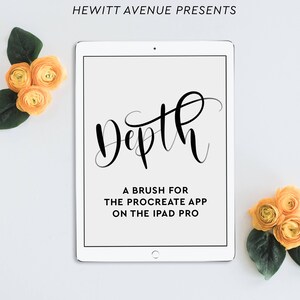 IPad Lettering Procreate App Depth 3D Effect Brush // Hewitt - Etsy