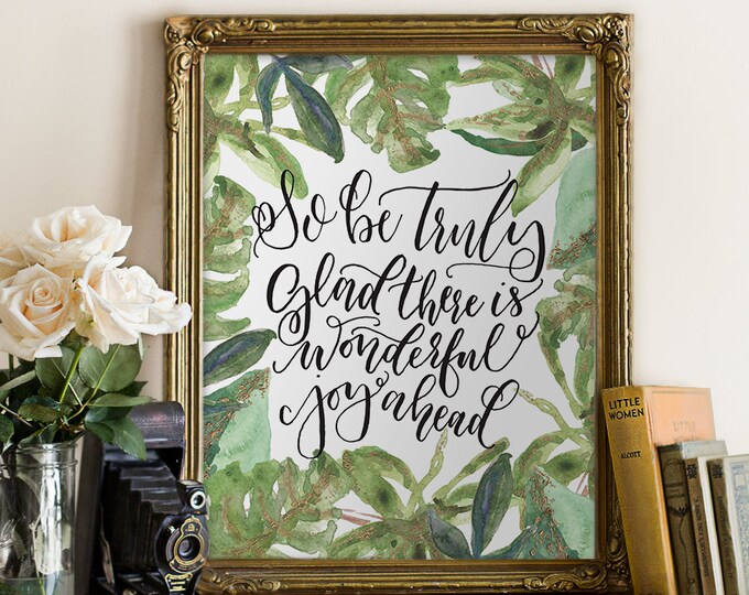 Printable Art 1 Peter 1:6 so Be Truly Glad There is Wonderful Joy Ahead ...