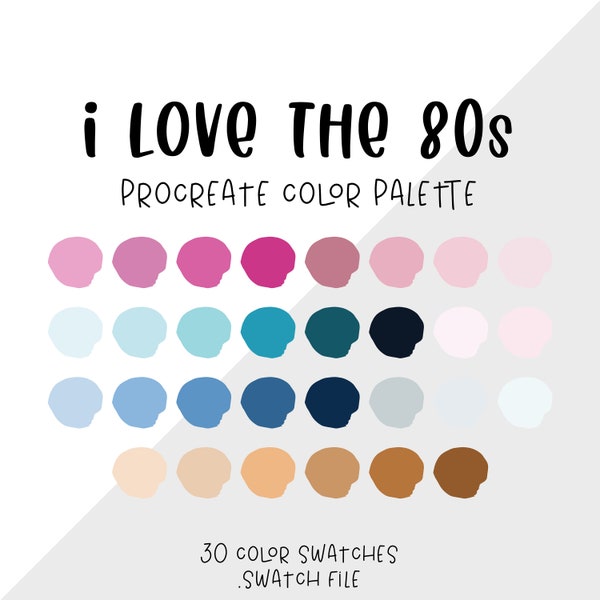 80s Color Palette - Etsy