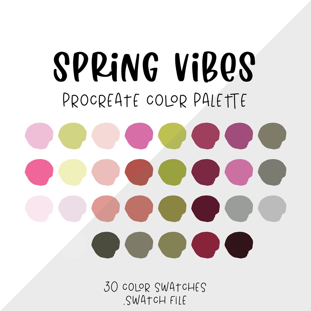 Spring Procreate Color Palette 063 - Etsy