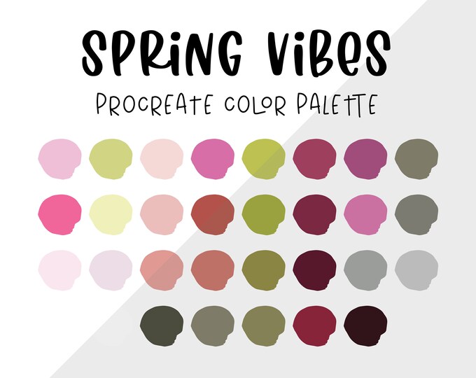Spring Procreate Color Palette 063 - Etsy