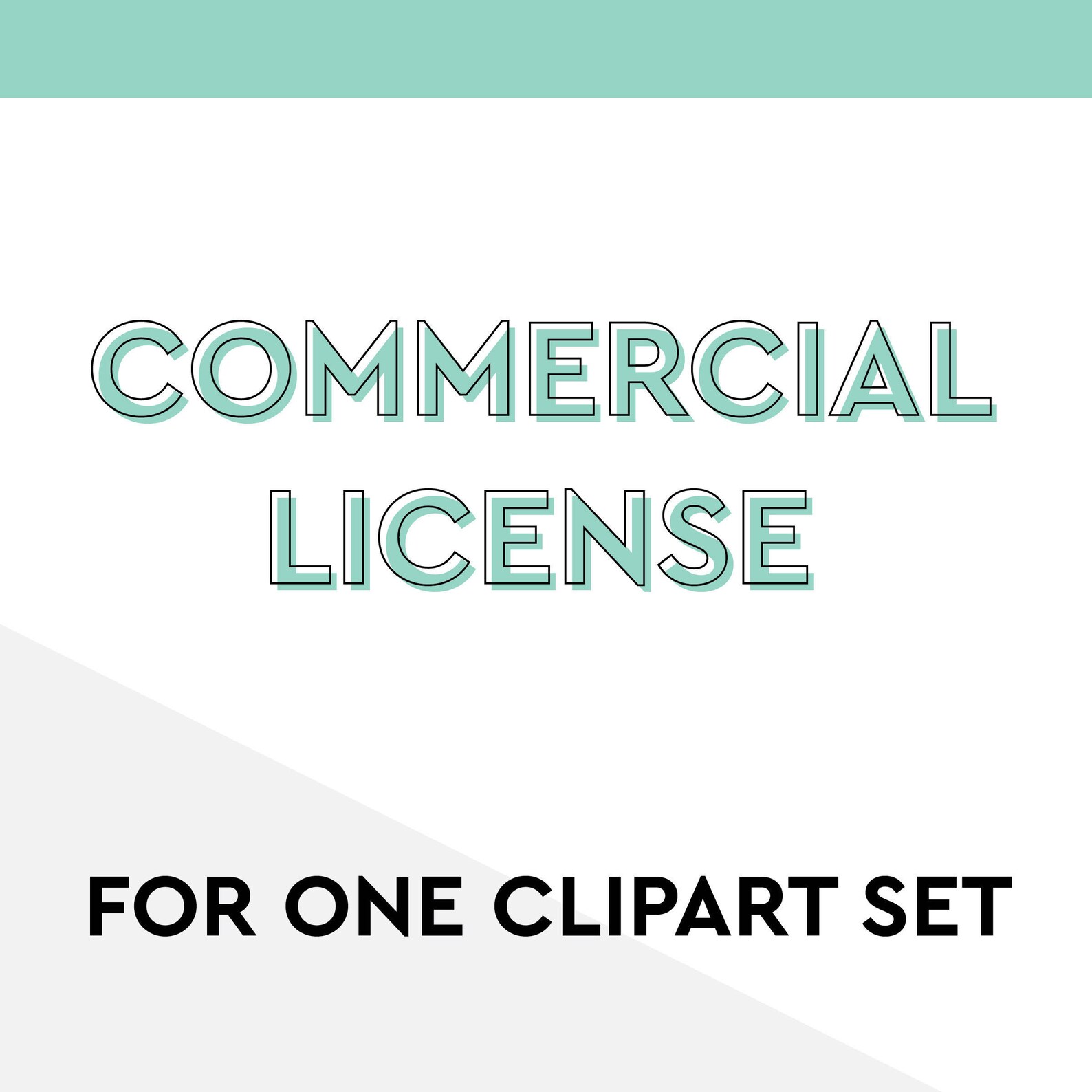 Commercial License One Clipart Set 100 Uses - Etsy