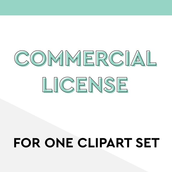 Commercial License One Clipart Set 100 Uses | Etsy