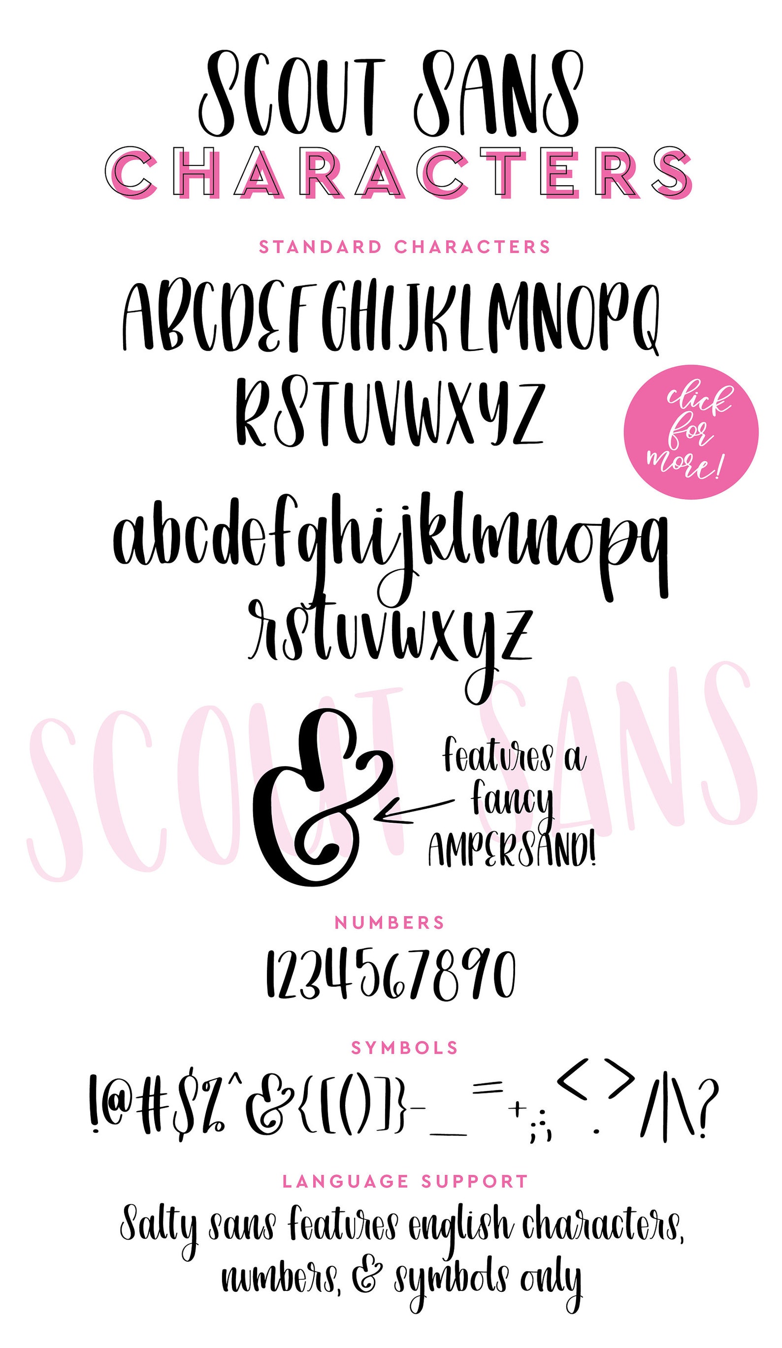 Scout Sans Handlettered Font - Etsy