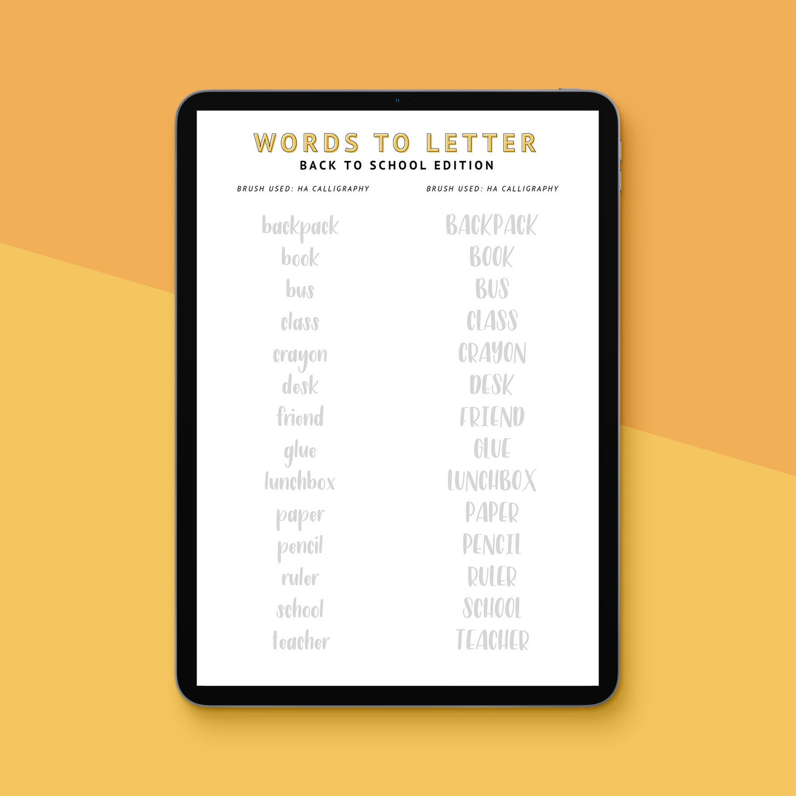 Words to Letter Back to School - Etsy