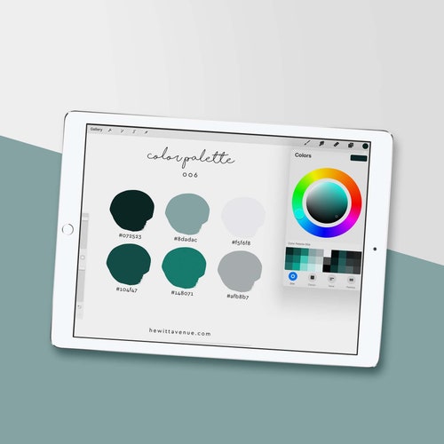 Bright and Modern Procreate Color Palette Ipad Color | Etsy