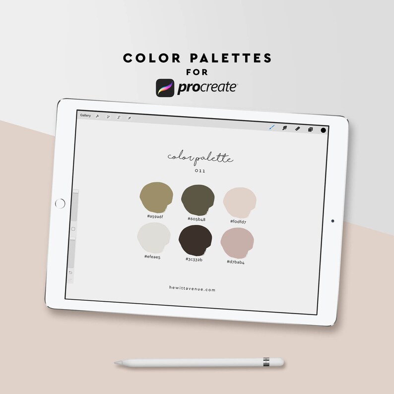 Procreate Color Palette 010 | Etsy