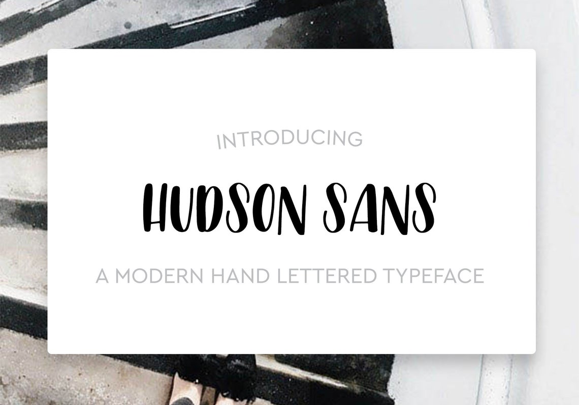 Hudson Sans Handlettered Font | Etsy