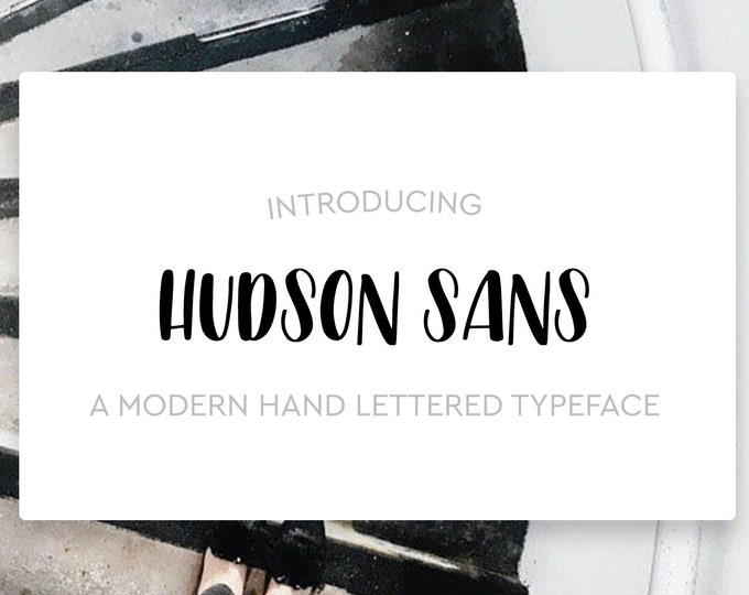 Hudson Sans Handlettered Font - Etsy