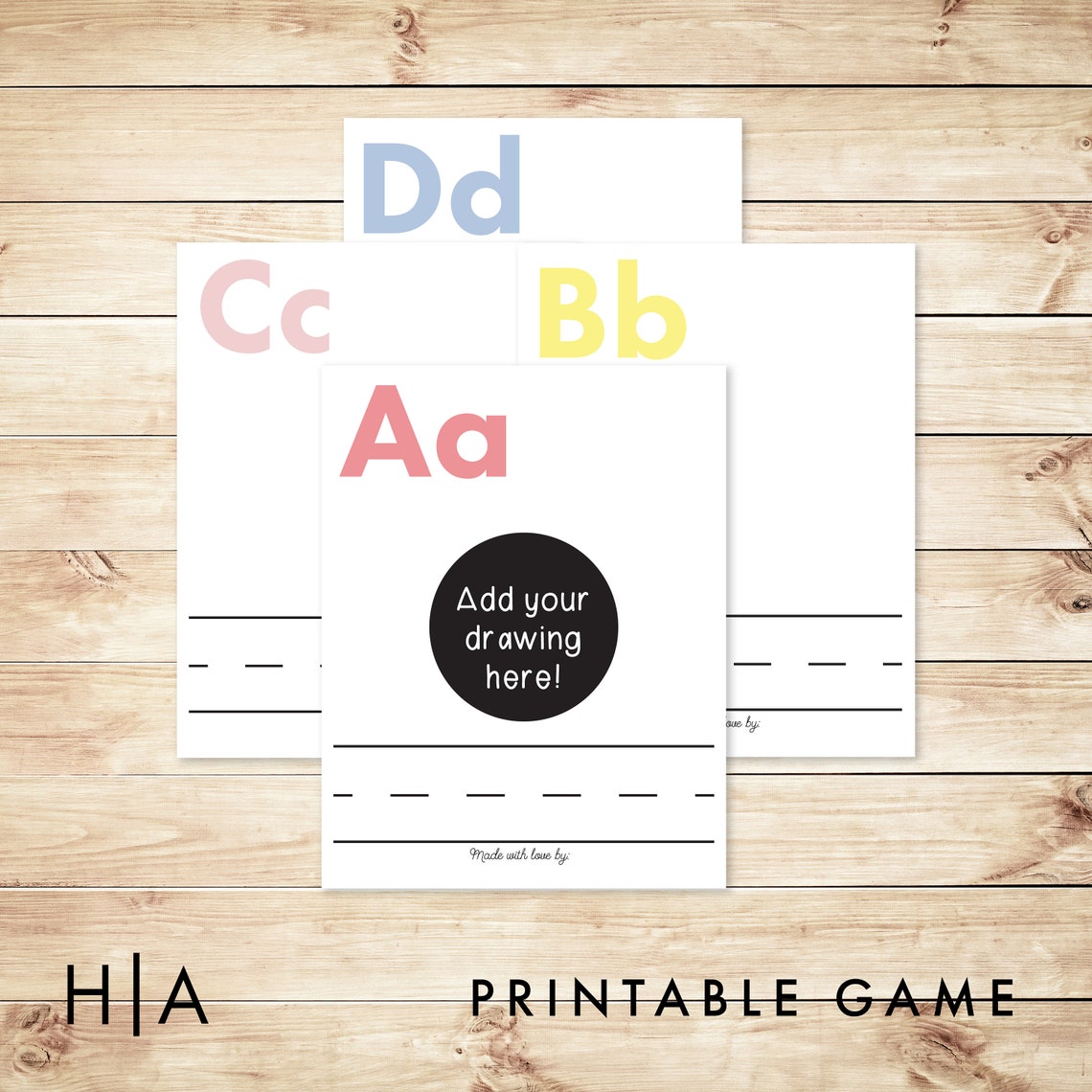 8.5x11 Alphabet Book Game Sheep Theme - Etsy