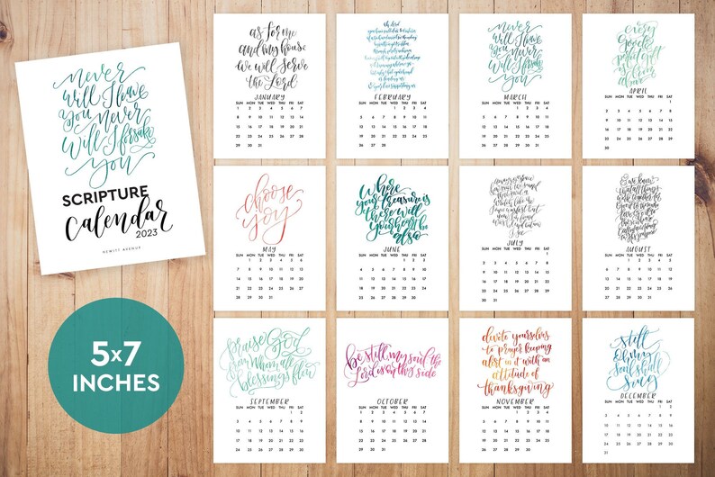 Bible Verse 2023 Calendar - PELAJARAN Bible Verse 2023 Calendar - PELAJARAN