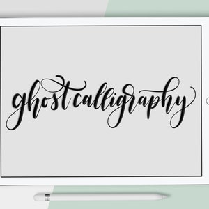 Procreate Brush Ghost Calligraphy Brush iPad Lettering - Etsy