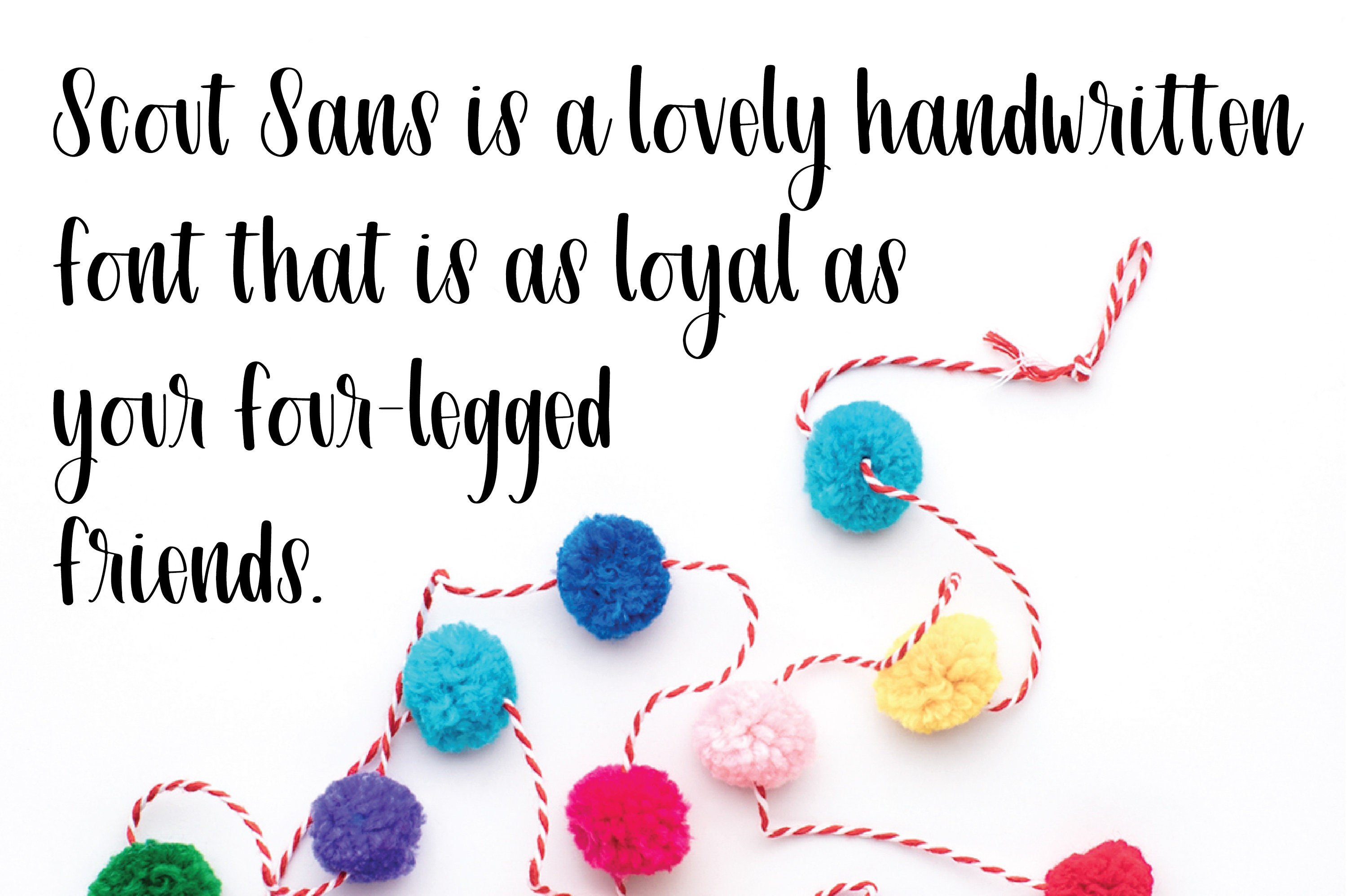 Scout Sans Handlettered Font | Etsy