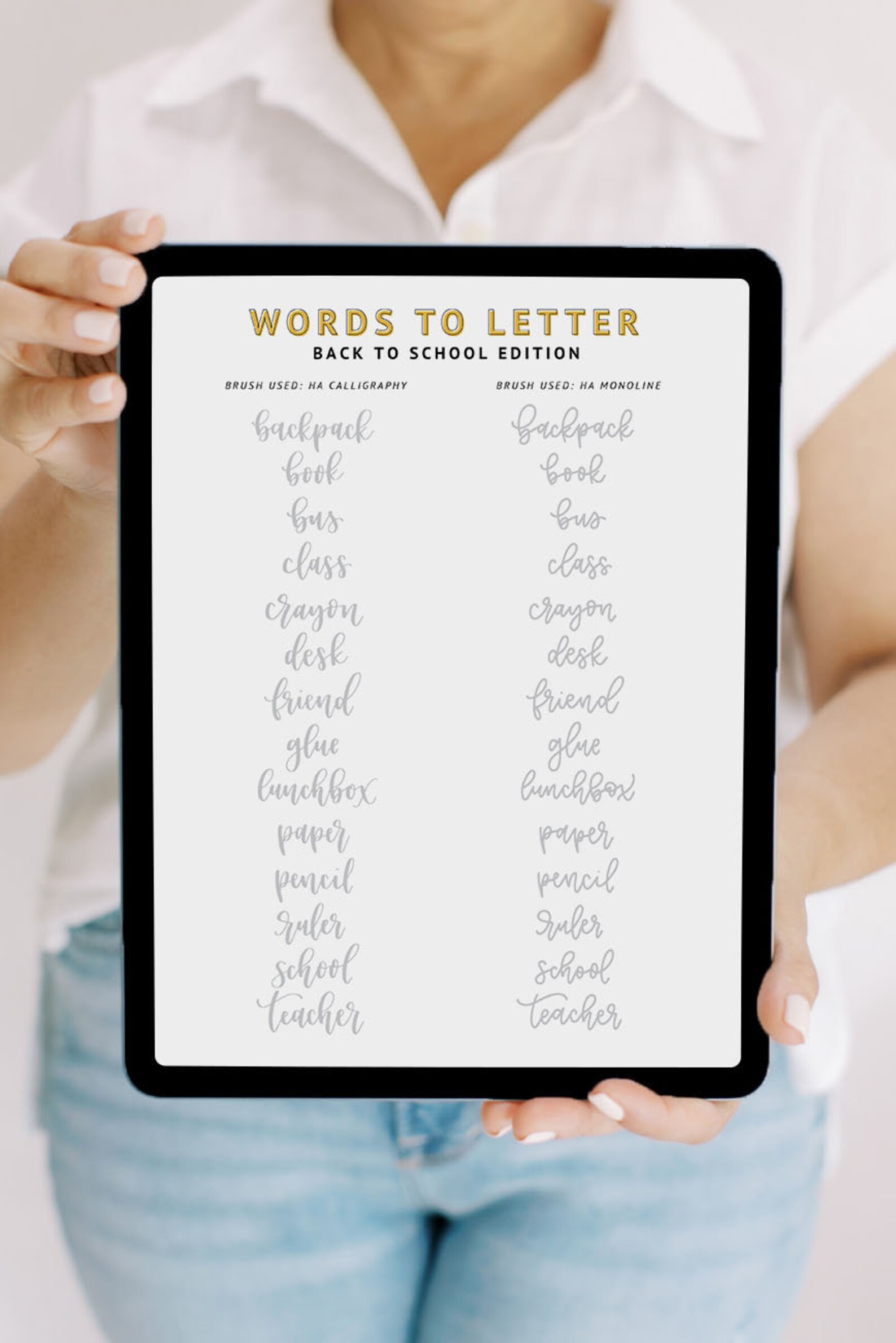 Words to Letter Back to School - Etsy