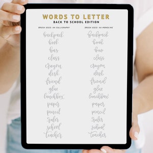 Words to Letter Back to School - Etsy