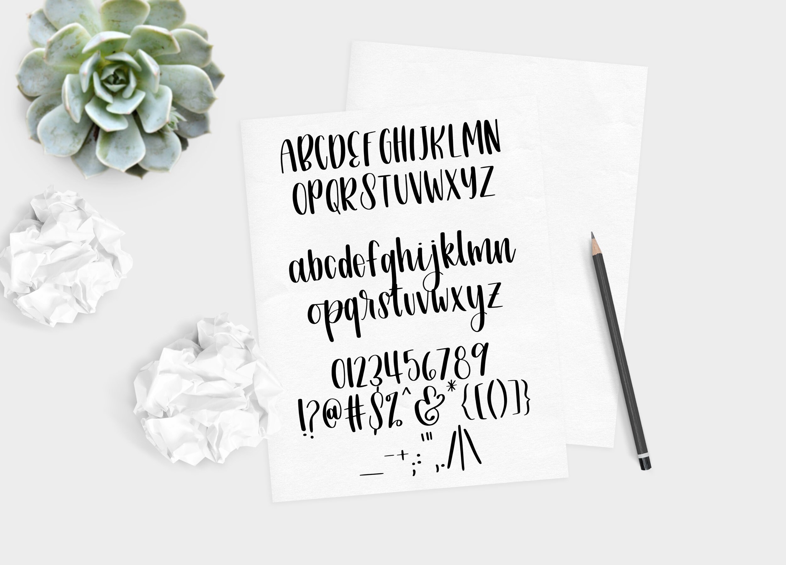 Scout Sans Handlettered Font | Etsy