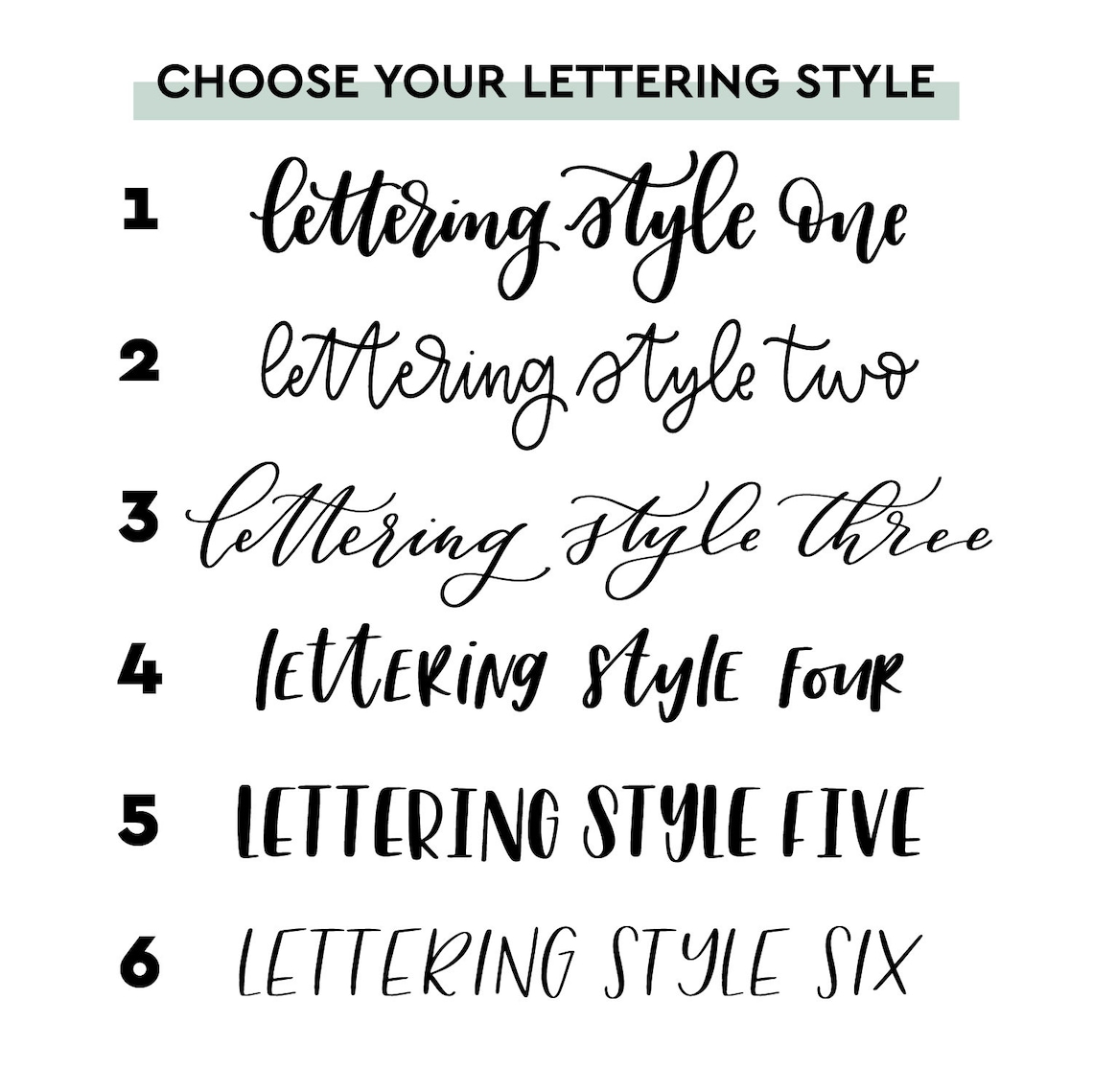 Custom Lettering - Etsy