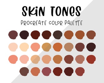 Skin Tones Procreate Color Palette - Etsy