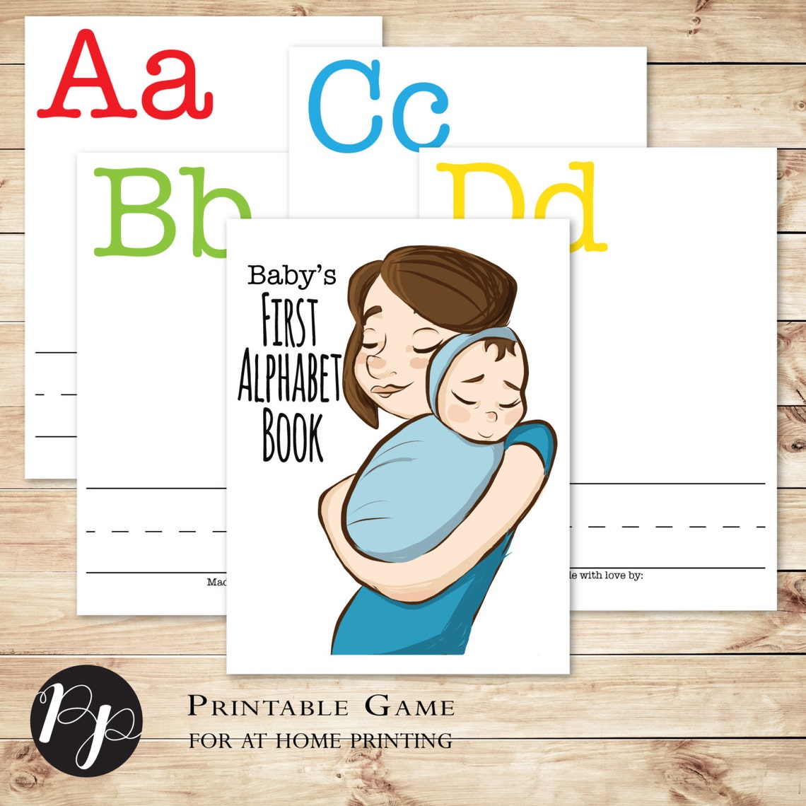 Build a Library Baby Shower Game // Baby's First Alphabet - Etsy