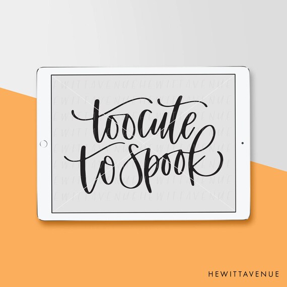 Hand Lettered SVG Halloween Cut File Silhouette SVG Cricut | Etsy