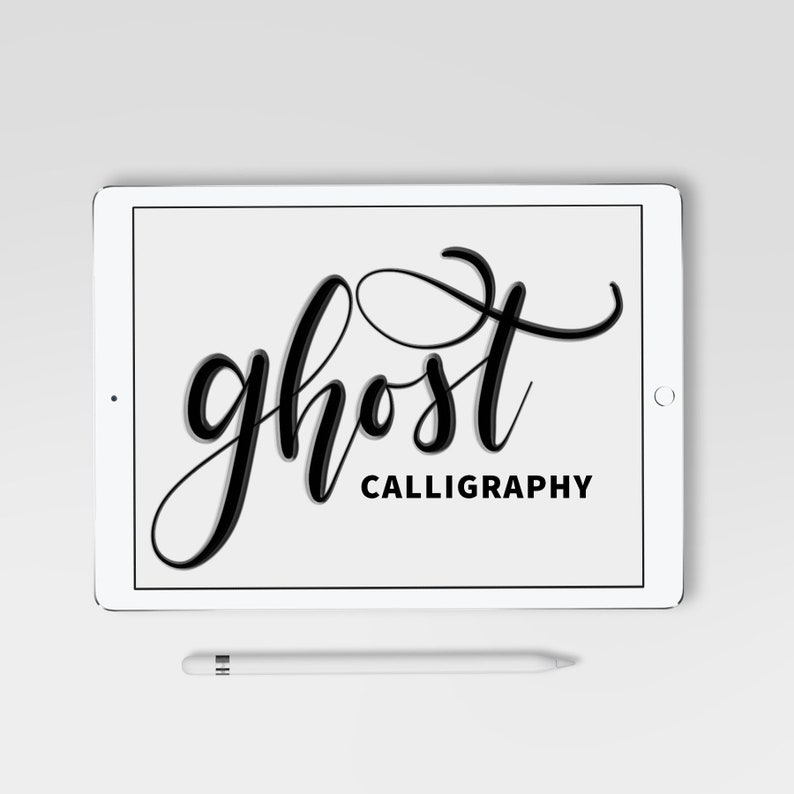 Procreate Brush Ghost Calligraphy Brush Ipad Lettering | Etsy