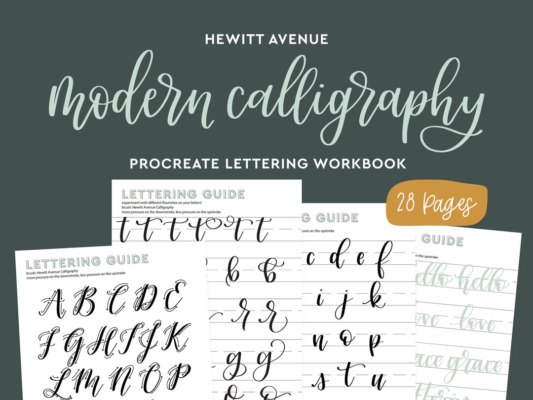Lettering Guide BUNDLE LOWERCASE and UPPERCASE - Etsy
