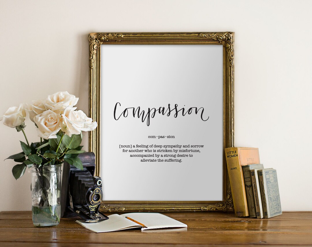 Compassion Dictionary Definition Printable Art Print PDF JPEG - Etsy