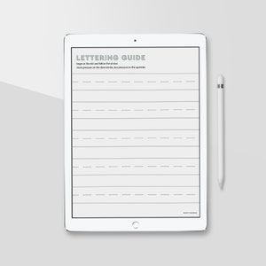 Lettering Guide BUNDLE LOWERCASE and UPPERCASE - Etsy