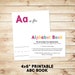 4x6 Alphabet Book Game Floral Theme - Etsy
