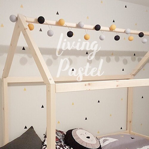 20 Cotton Ball String Lights for Bedroom Fairy Lights Kids - Etsy