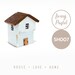 Small Wooden House Christmas Gift, Miniature House, Handmade Rustic ...