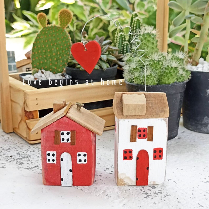Small Wooden House Christmas Gift Miniature House Handmade - Etsy