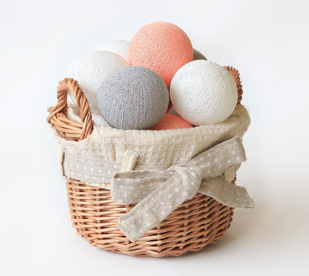 Cotton Ball String Lights for Bedroom Fairy Lights Night - Etsy