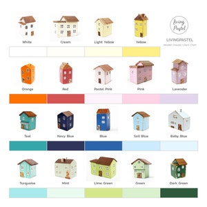 Miniature House Wooden Decoration, Wood Shelf Decor, Cute New Home Gift ...