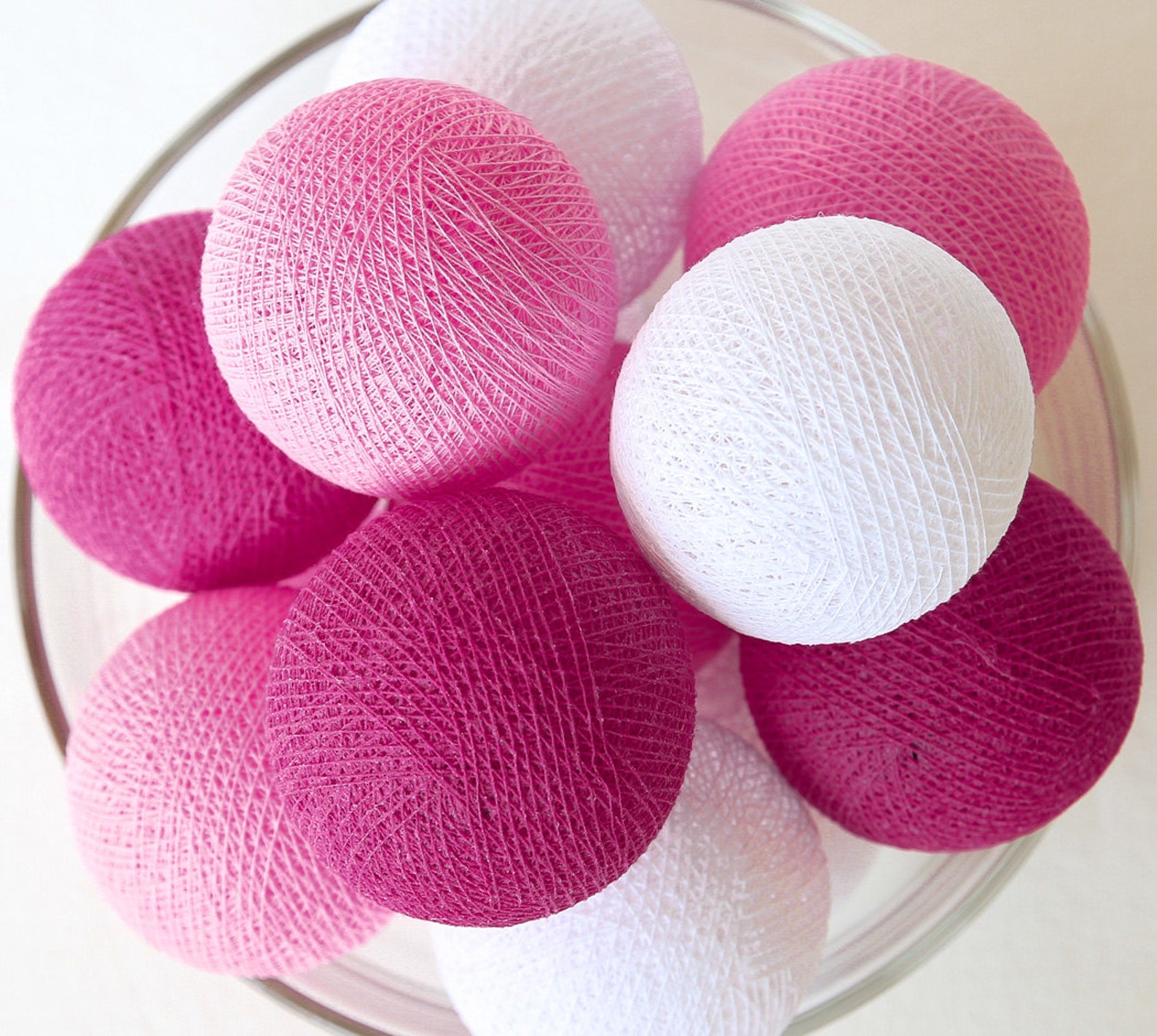 Cotton Ball String Lights Fairy Lights Bedroom Night Lights - Etsy